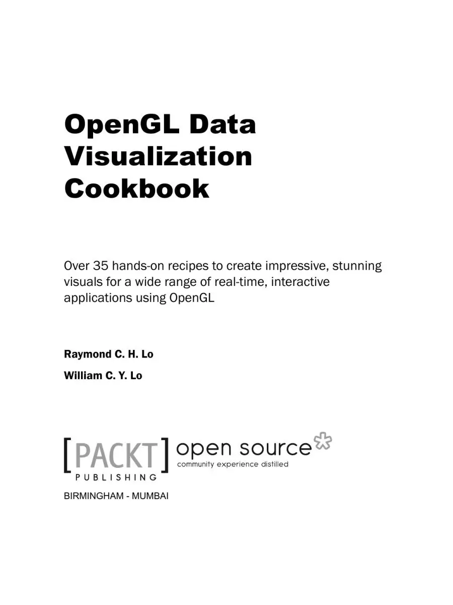 Opengl Data Visualization Cookbook